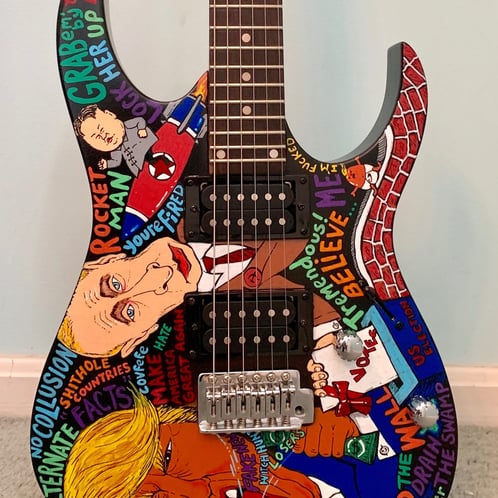 Custom Hand Painted Art Guitars - Graphics Guitars | Graffiti Garage ...