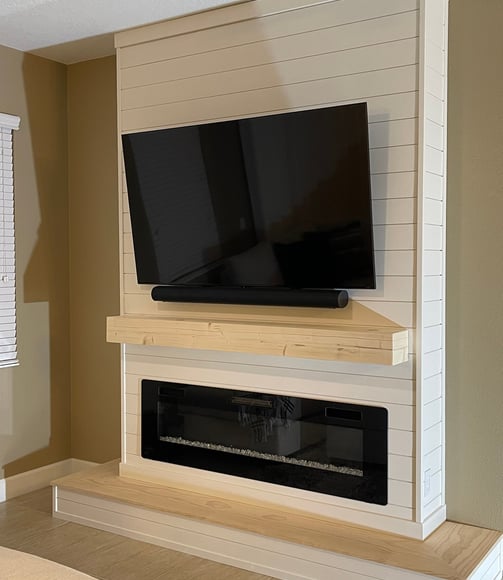 Fireplace Pop Out Wall | ManCave Garage Workshop