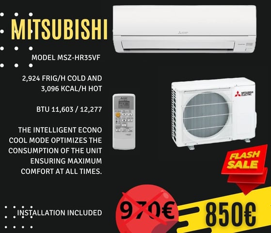 MITSUBISHI AIR CONDITIONING WITH INSTALLATION | CLIMATRIX
