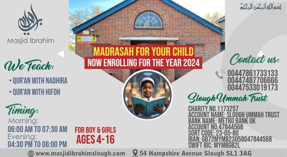 Welcome to your new local mosque | Masjid Ibrahim Slough | Masjid Ibrahim