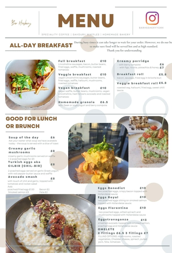 Menu | Bar Hashery York