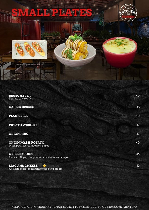 Culinary Symphony: Meticulously Crafted Menu at The Butchers Club ...