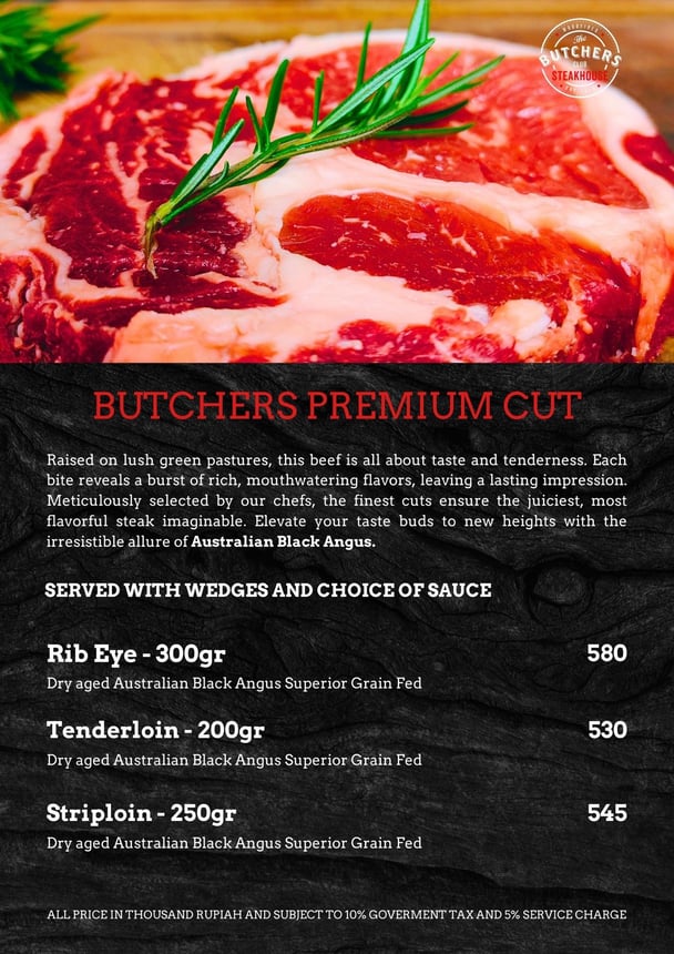 Culinary Symphony: Meticulously Crafted Menu at The Butchers Club ...