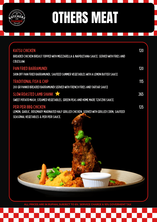 Culinary Symphony: Meticulously Crafted Menu at The Butchers Club ...