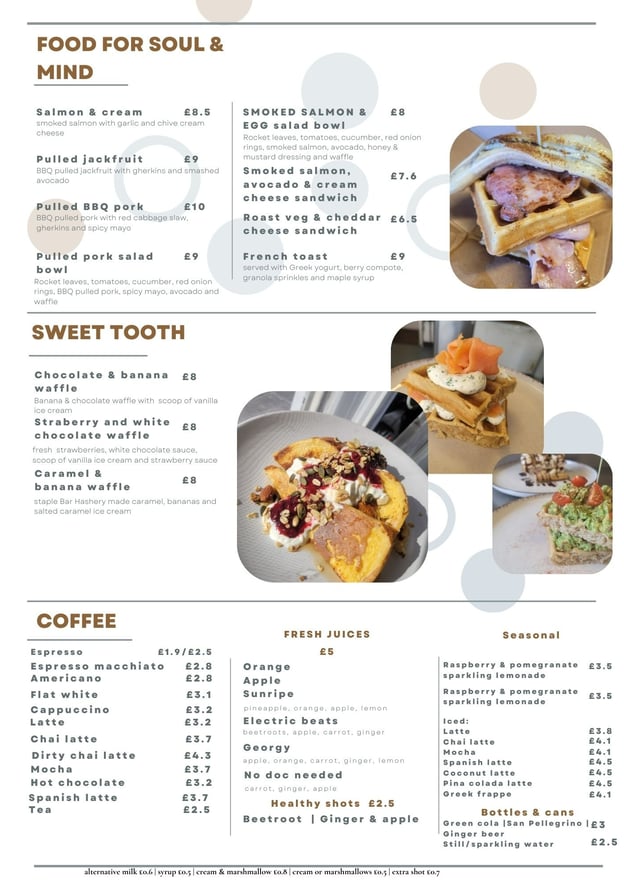 Menu | Bar Hashery York