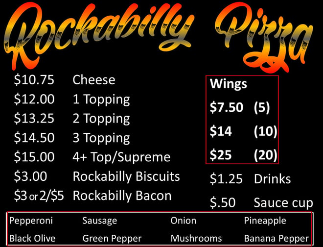 Rockabilly Pizza