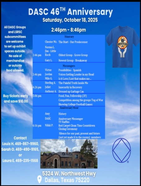 Grove Group of Narcotics Anonymous - Dallas, Texas Recovery | Grove ...