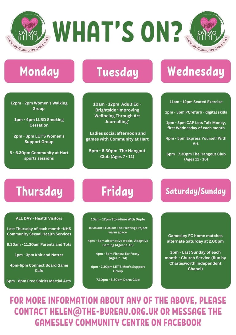 Gamesley Community Group - Local Services and Projects | Gamesley ...