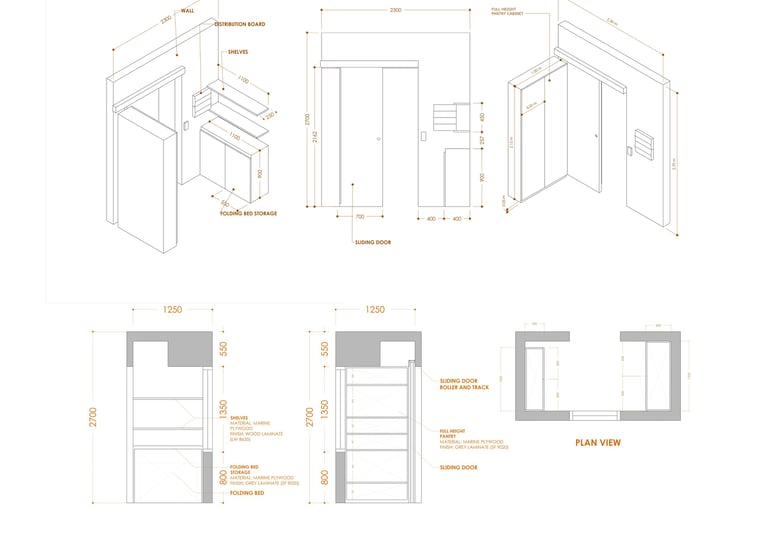 Modern Interior Design & Precise 2D Drawings | Sunday Concepts Design ...