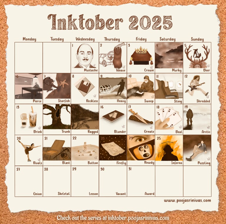 Inktober 2025 | Ink your Imagination