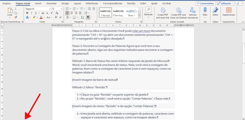Como Fazer a Contagem de Palavras no Microsoft Word: Um Guia Passo a Passo