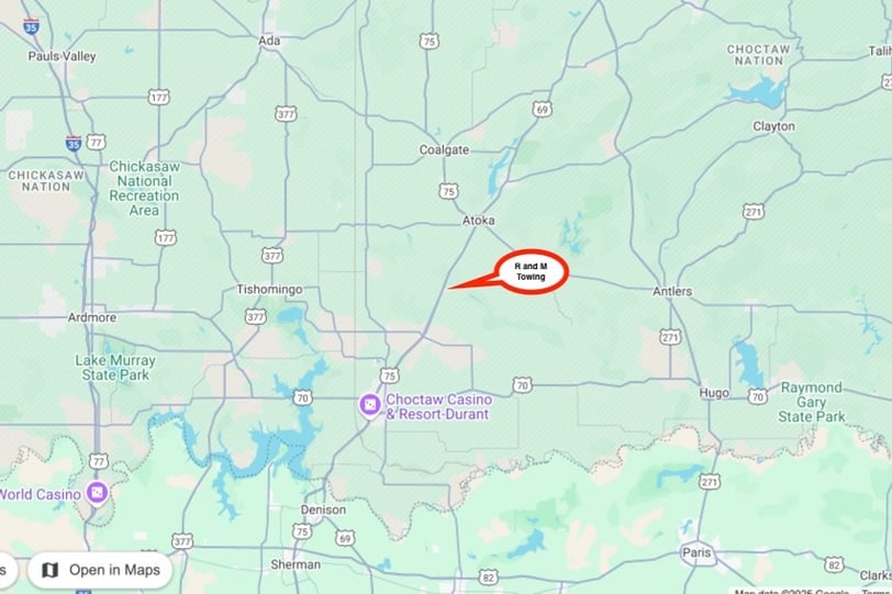 Service Area | R and M Towing