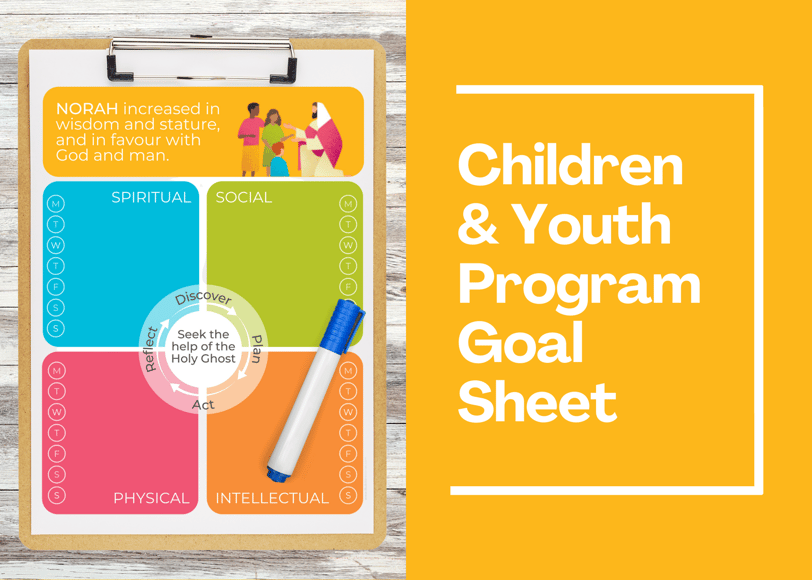 Children & Youth Program Editable Goal Sheet | Bulk Blessings