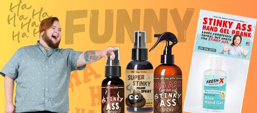 Shop Prank Products and Joke Items Online | Stinky Spray | Stinky Spray