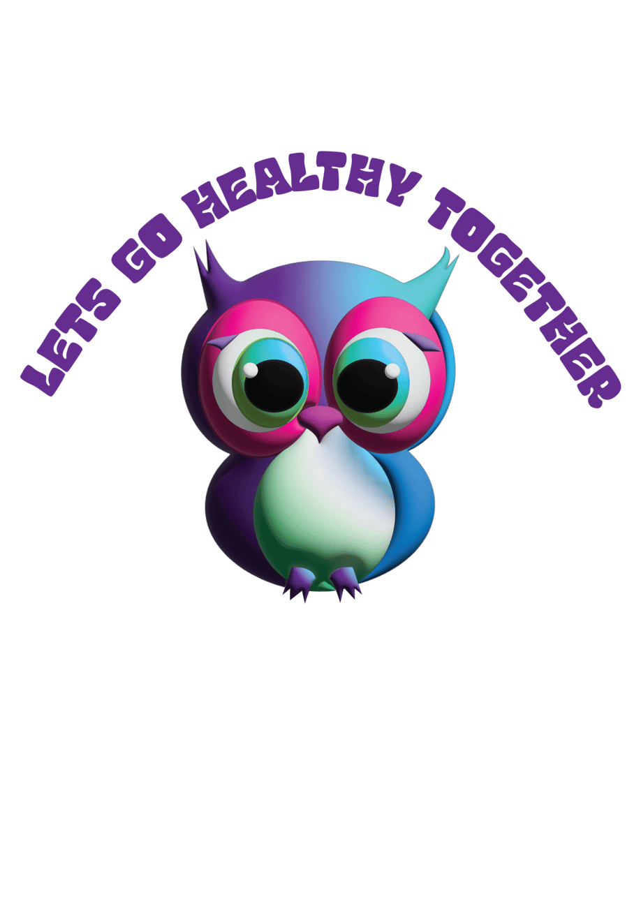 Vibrant Wellness, Health, and Fitness Brand | Owl Logo on Bold Black ...