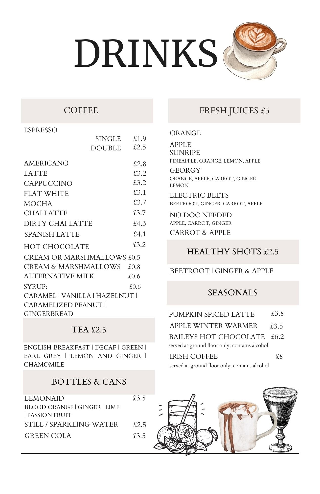 Menu | Bar Hashery York